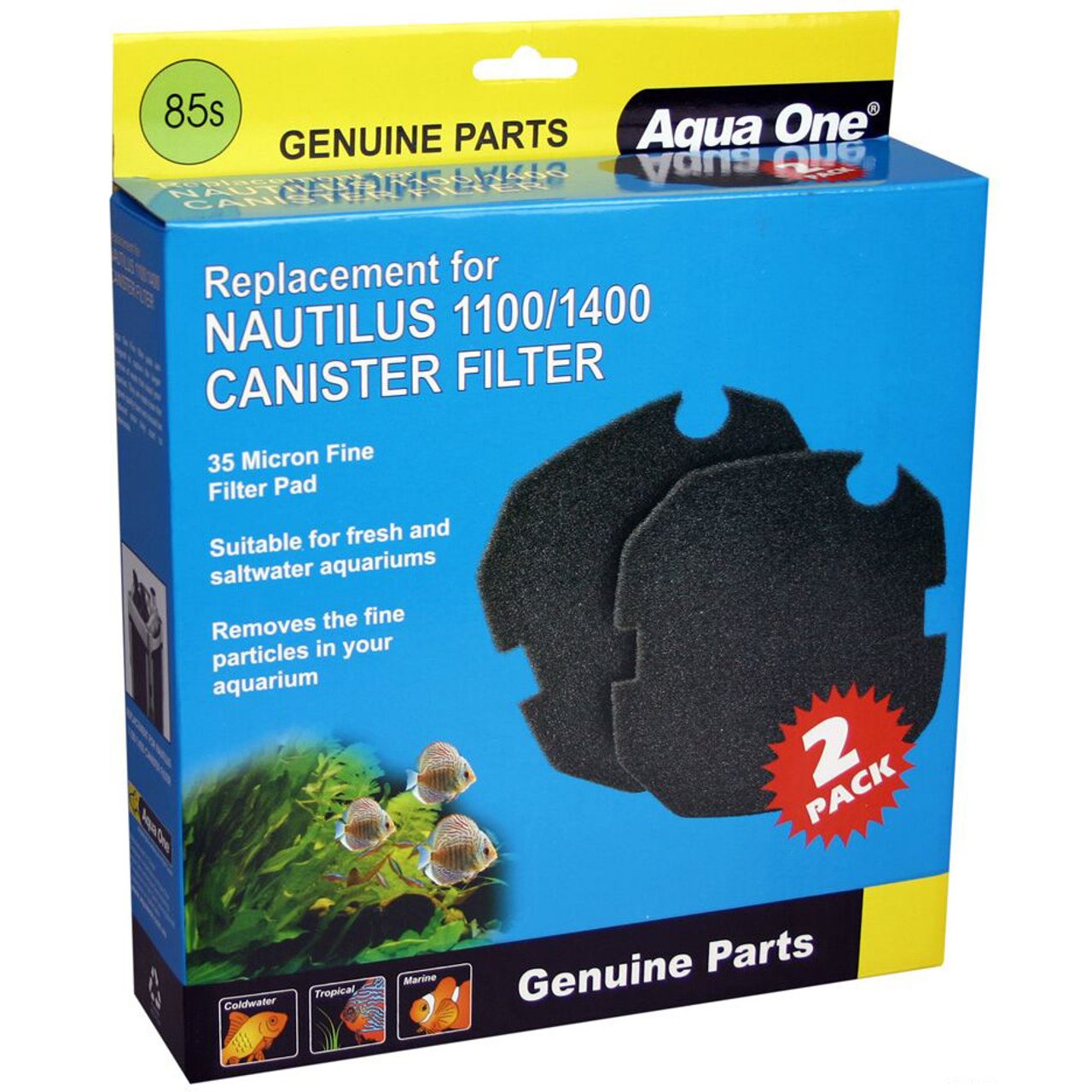AQUA ONE BLACK SPONGE NAUTILUS 1100/1400 – Aggies Aquariums