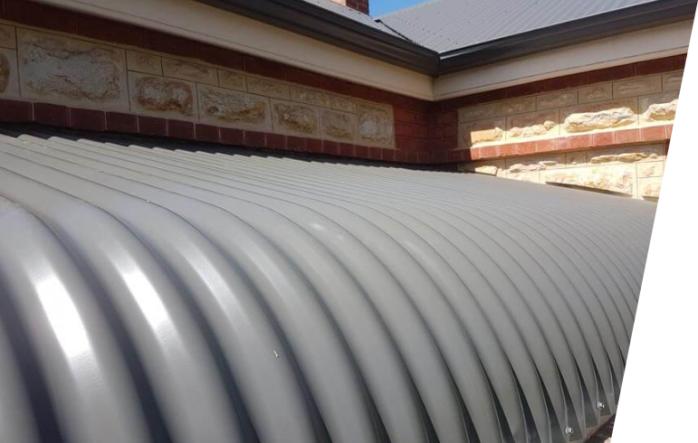 Adelaide Bullnose Roofing, Curved Roof Sheets for Verandahs
