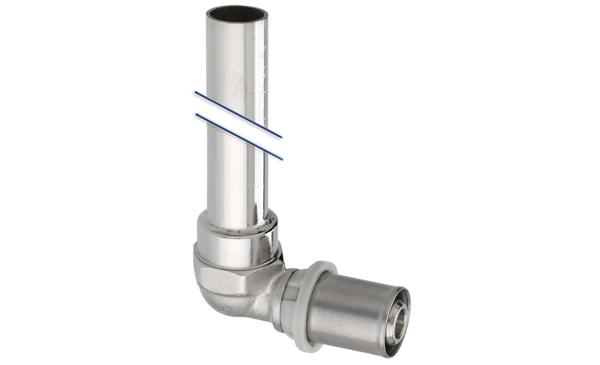 16MM Elbow W/ Chromed Copper Pipe | Belle Comfort Solutions Ltd