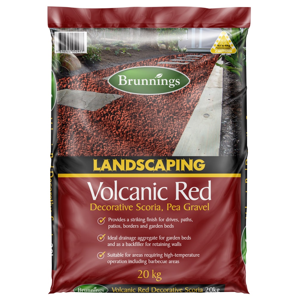 Volcanic Red Stone Scoria 20kg - Brunnings