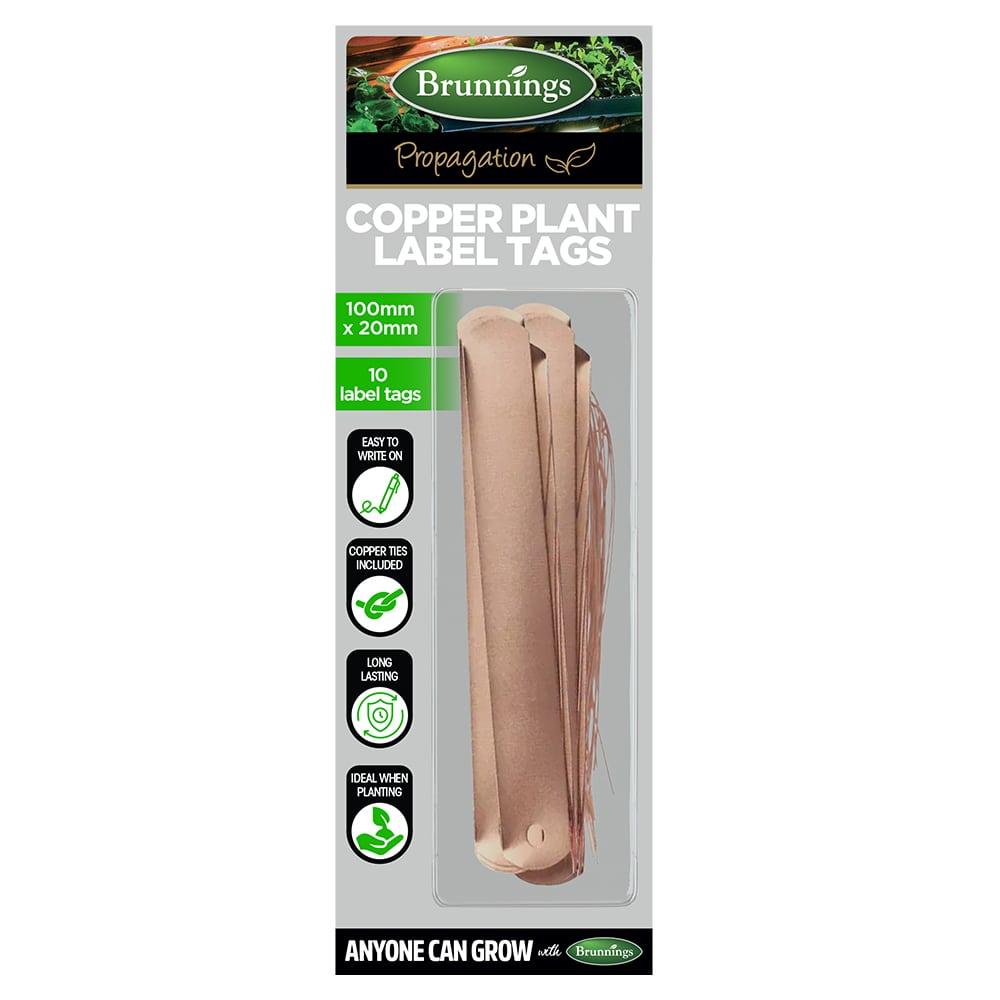 Copper Plant Labels (10pk) - Brunnings