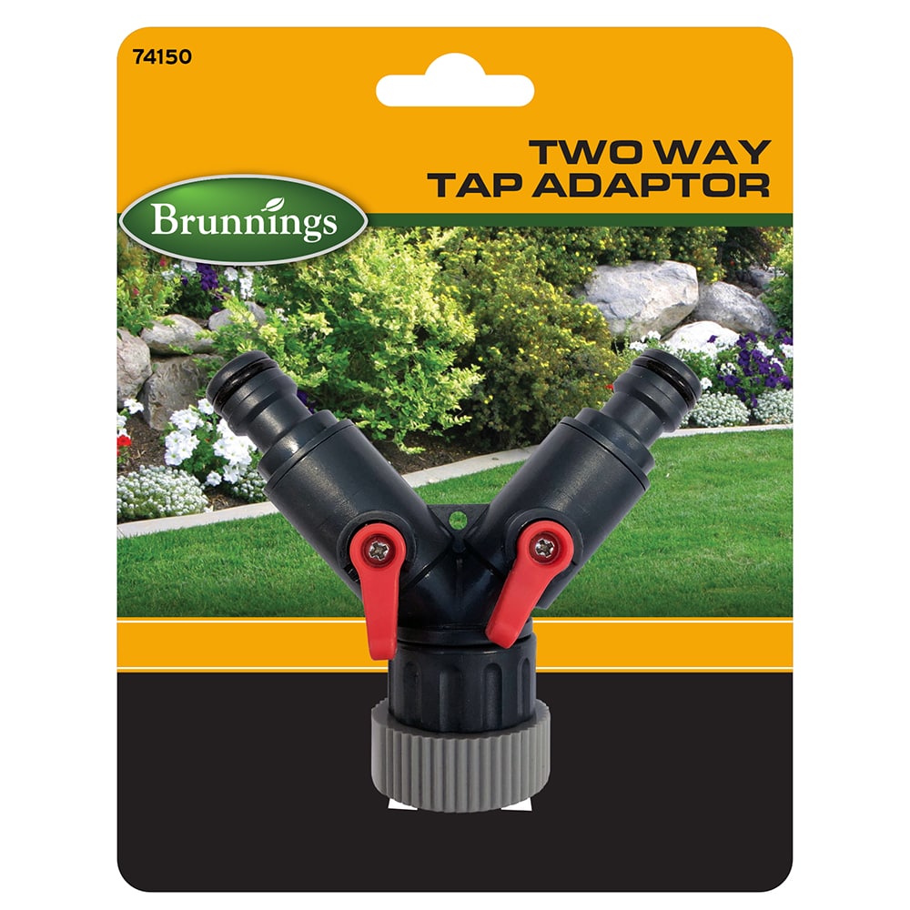 2 Way Tap Adaptor 12mm - Brunnings