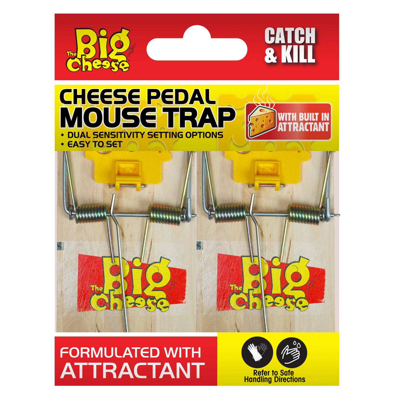 The Big Cheese Cheese Pedal Mouse Trap 2pk - Brunnings