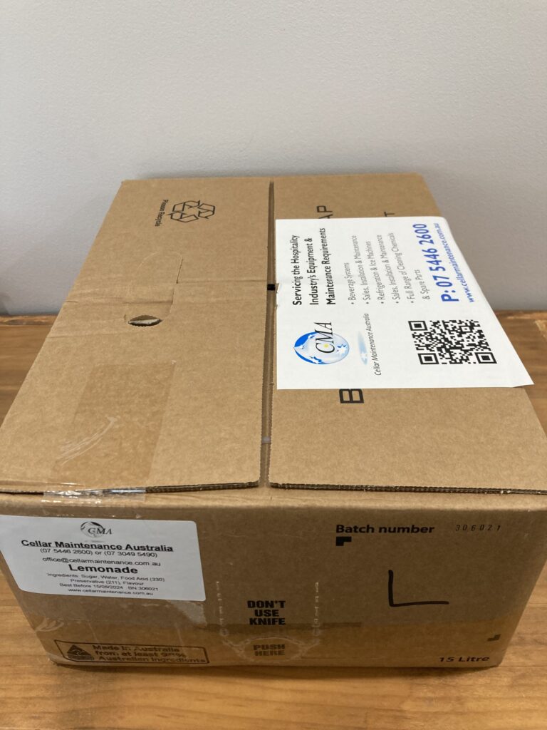 Post Mix Syrup 15L - Cellar Maintenance Australia