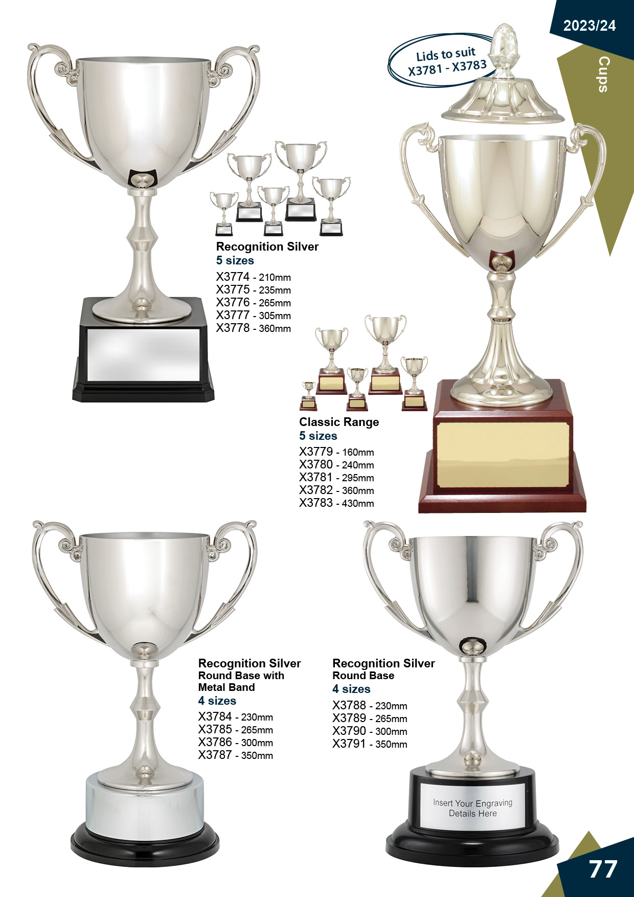 Cups & Trays | City Trophies