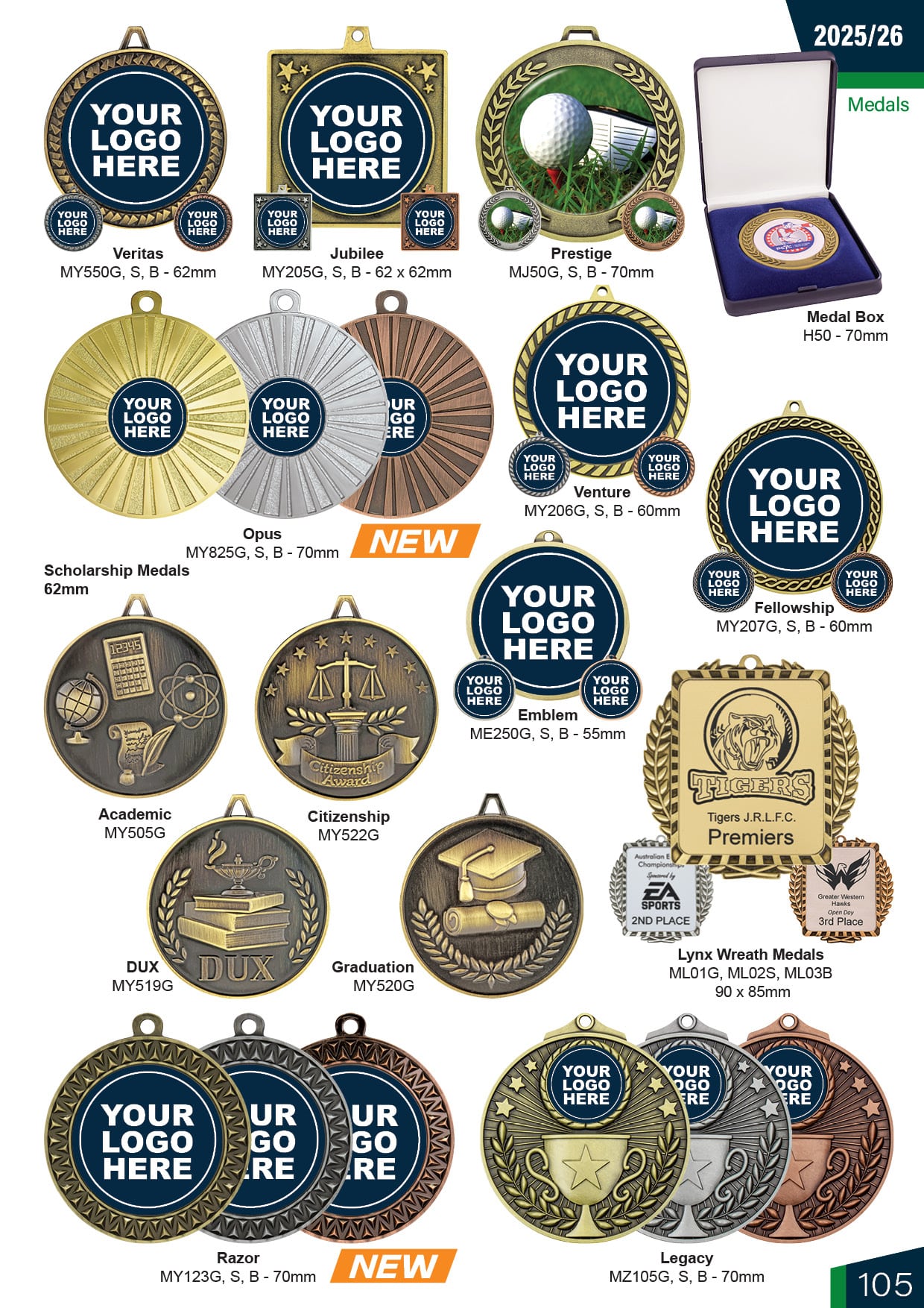 Medallions & Accessories | City Trophies