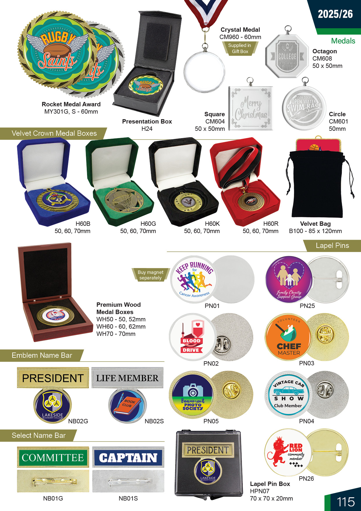 Medallions & Accessories | City Trophies