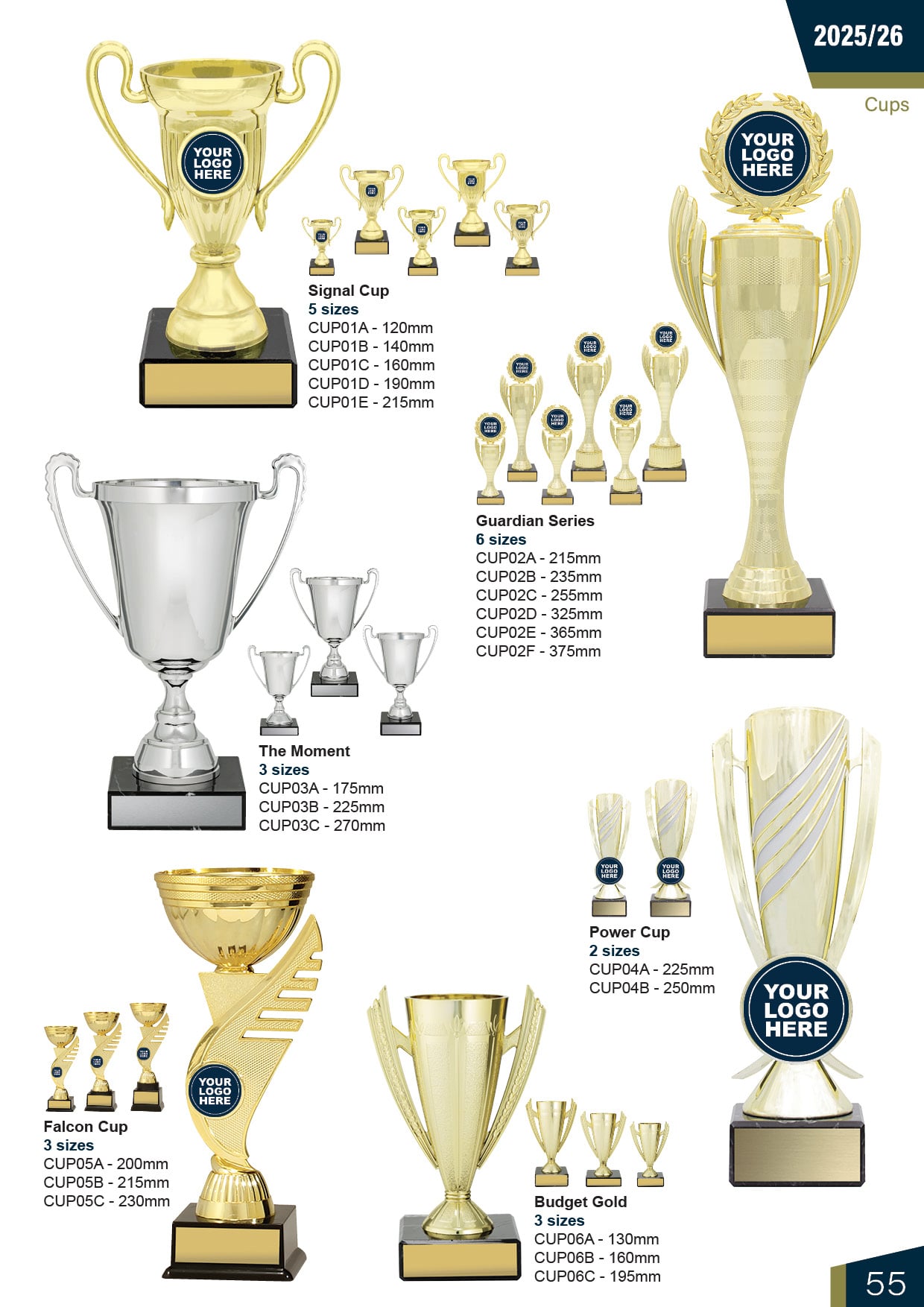 Cups & Trays | City Trophies