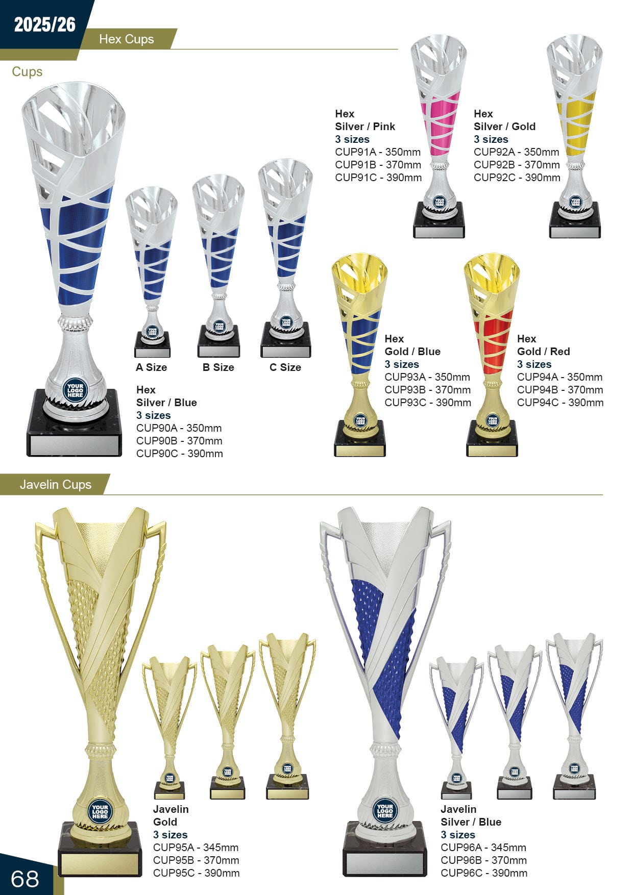 Cups & Trays | City Trophies