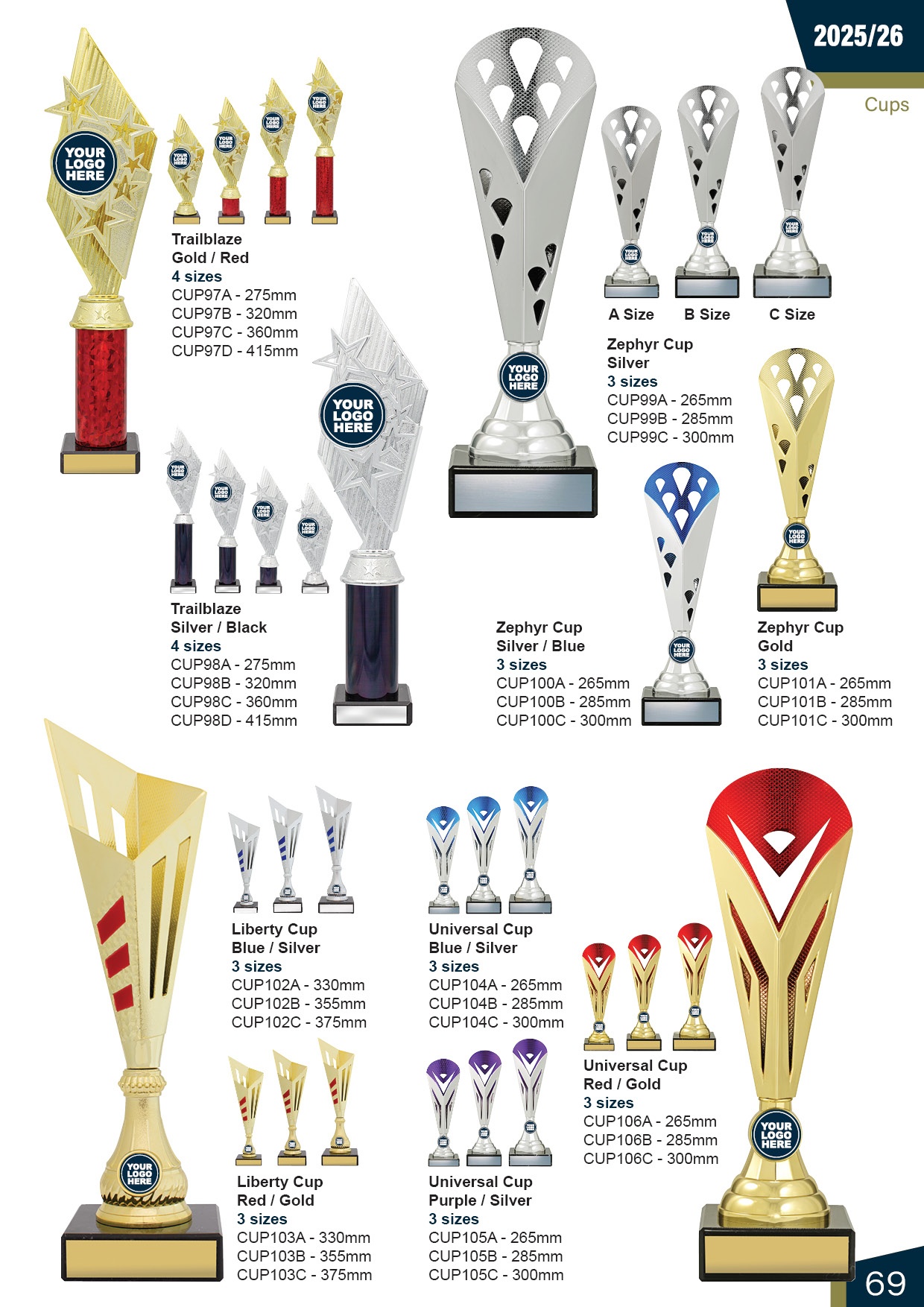 Cups & Trays | City Trophies