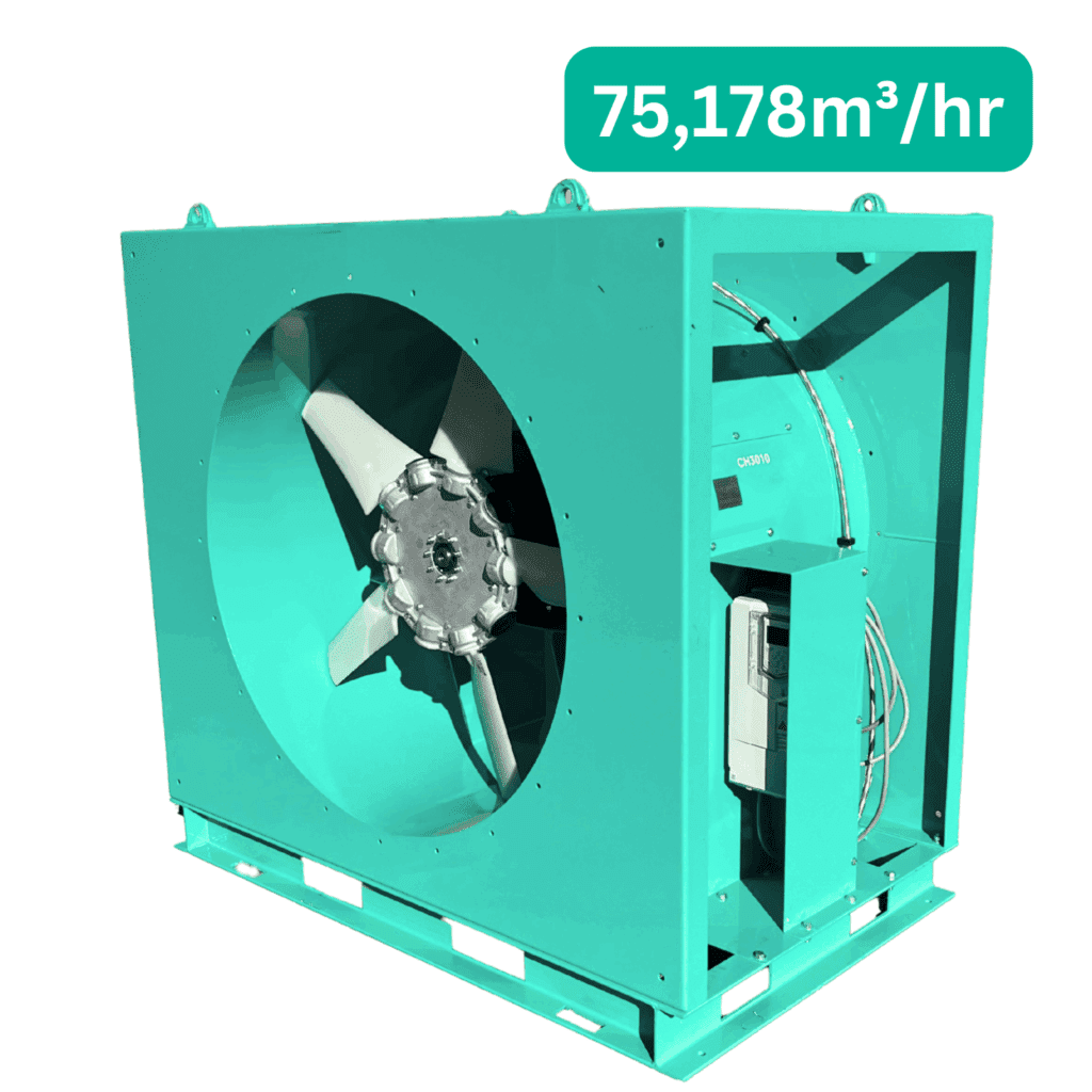 Large Axial Fan Hire 1250mm - Control Hire Equipment