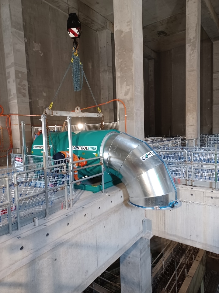 Large Axial Fan Hire 1250mm - Control Hire Equipment
