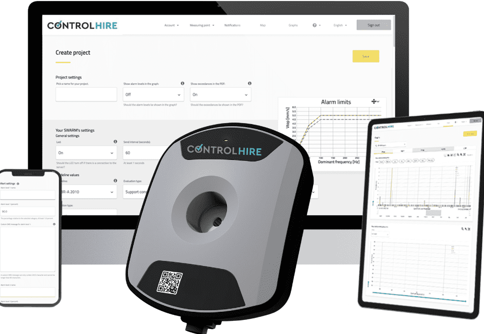 Vibration Monitor Hire - Monitoring Equipment - Control Hire