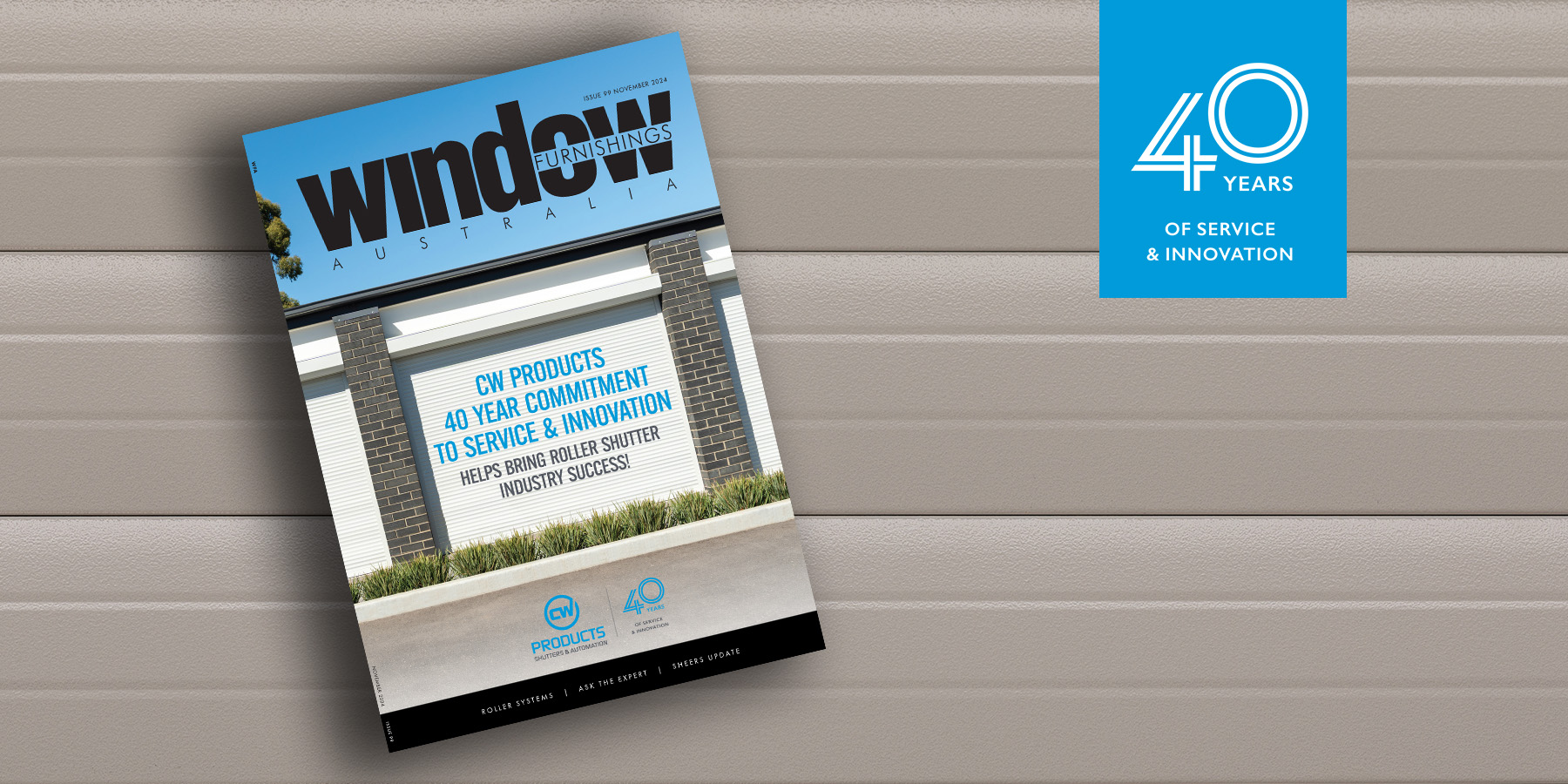 CW Products Features in Window Furnishings Australia Magazine - CW Products
