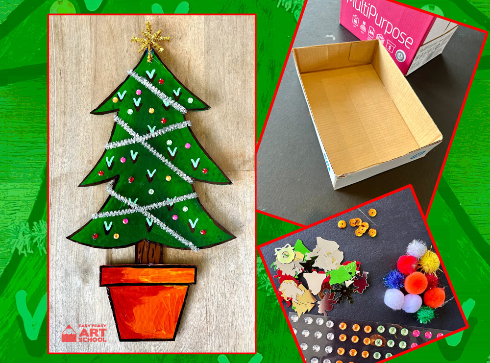Christmas Tree - Easy Peasy Art School