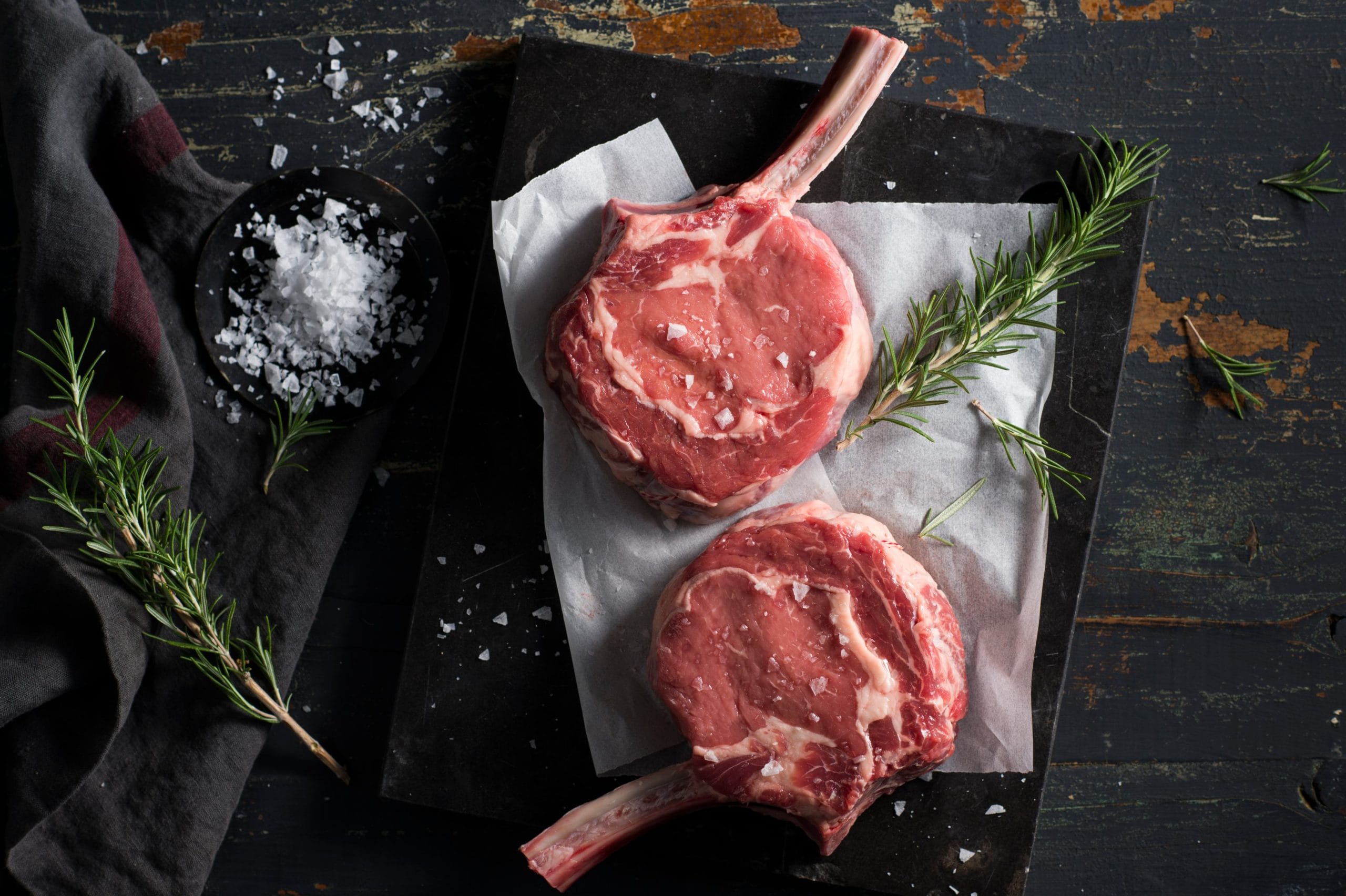 Dry-aged Beef Rib Eye Steak on the Bone - Field to Fork
