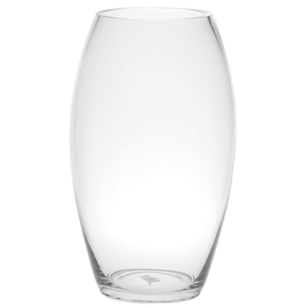 Oval Glass Vase 30 cm | Elegant Wholesale Vase - Floral Craft