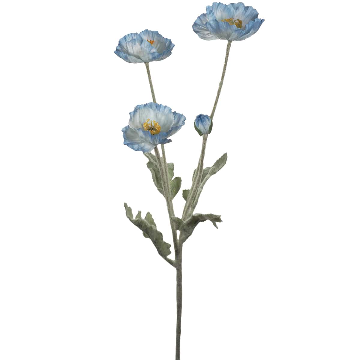 Field Poppy Spray - 56cmL / Light Blue - Floral Craft