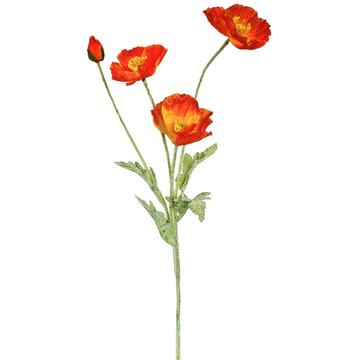 Field Poppy Spray - 56cmL / Orange - Floral Craft