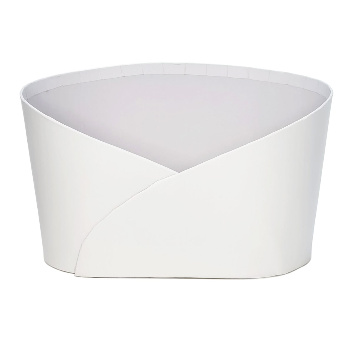 Oval Hamper Box White 26.5x18.5cm | Floral Craft