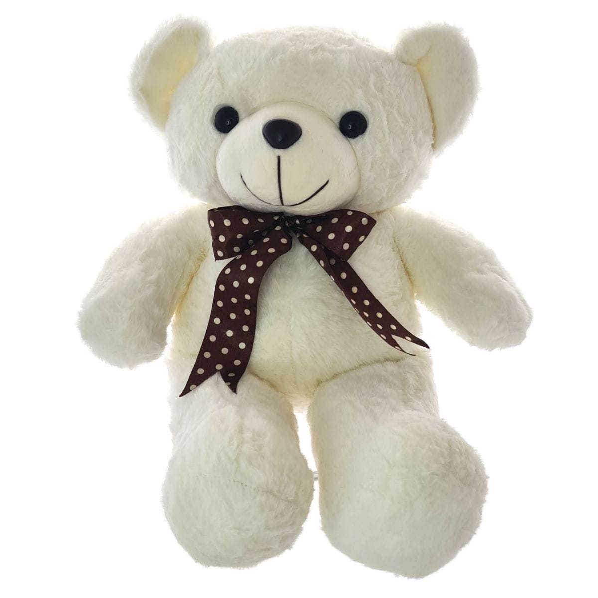 Morgan Bear w/Spot Ribbon / Ivory - Floral Craft