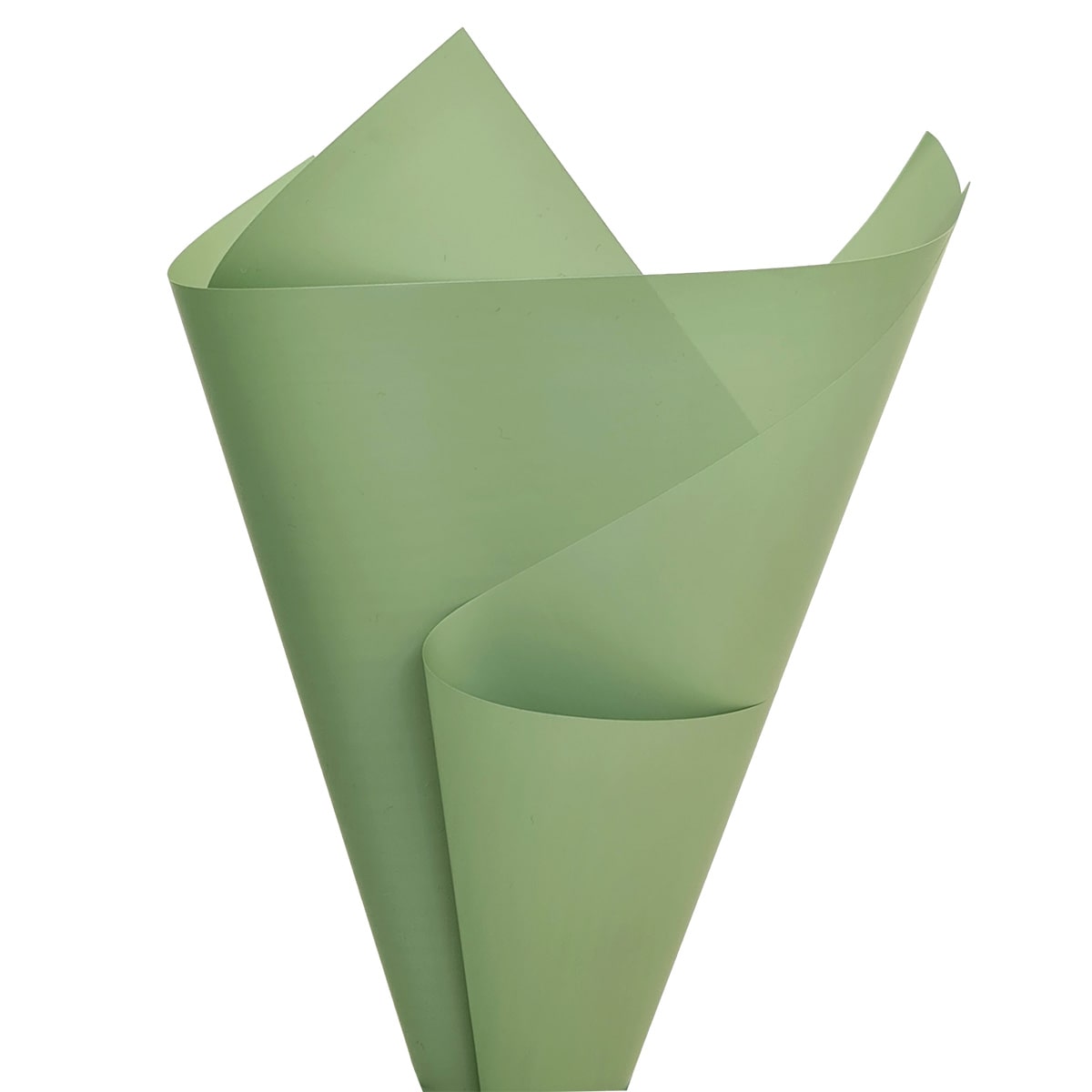 Matt Poly Wrap - 65mic 50cmx70cm x 100 sheets / Sage - Floral Craft