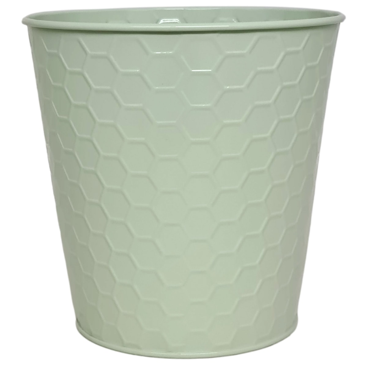 Round Honeycomb Bucket / Soft Sage - Floral Craft
