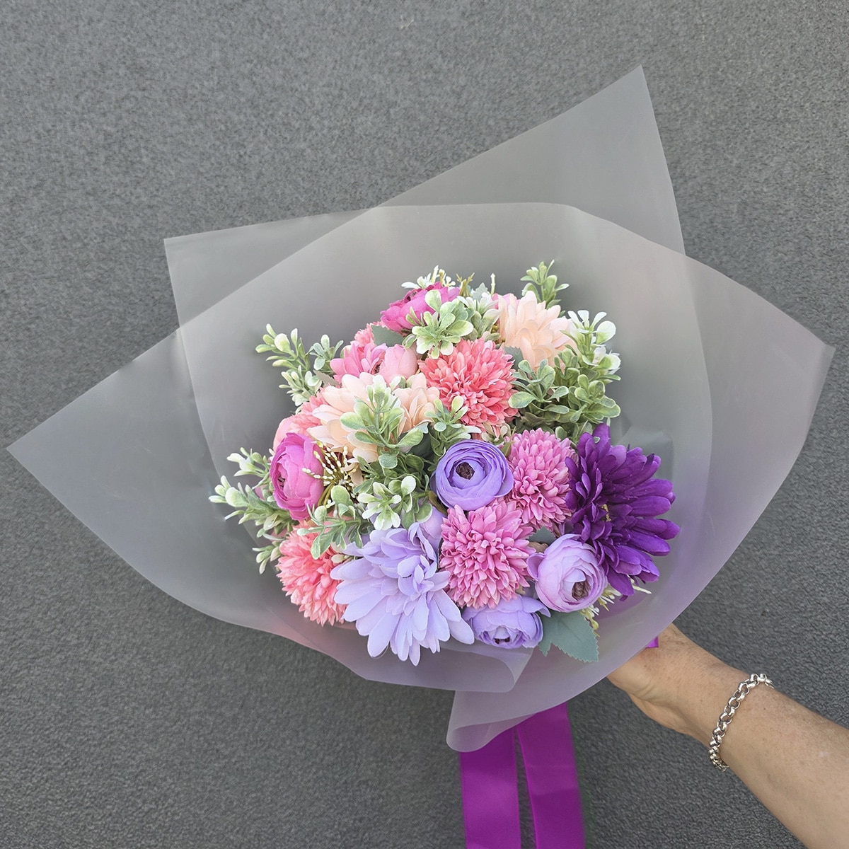 Plain Frosted Poly Cello Wrap Sheets - 50 x 70cm x 100sheets - Floral Craft