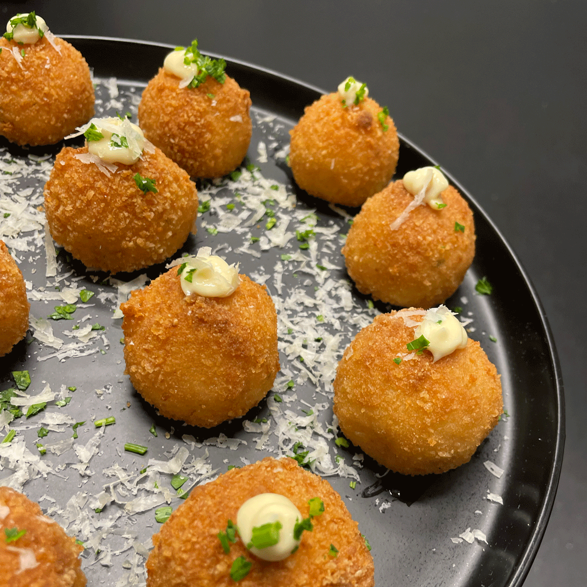 Roasted Pumpkin & Parmesan Arancini – Food Man Chew