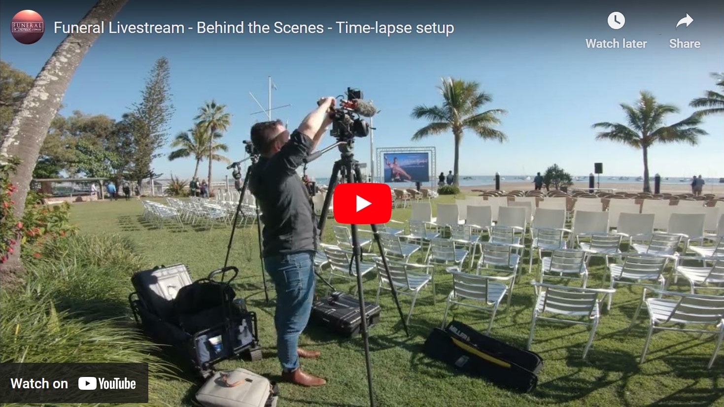 Behind the Scenes - Time-Lapse Setup - Funeral Live Streaming