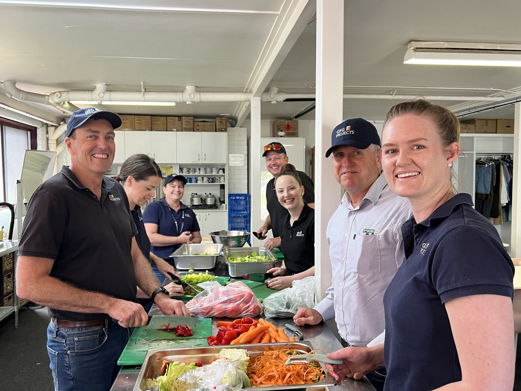 GFG Projects spent time volunteering at the Basement Soup Kitchen in ...