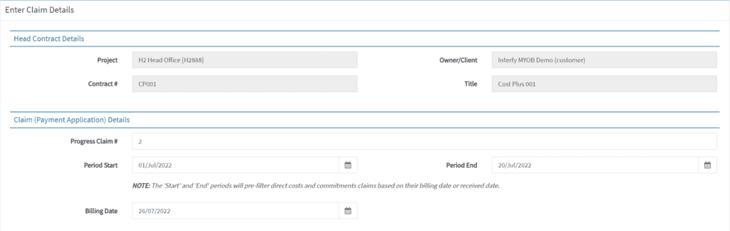 Cost Plus | OneCore – Interfy Help