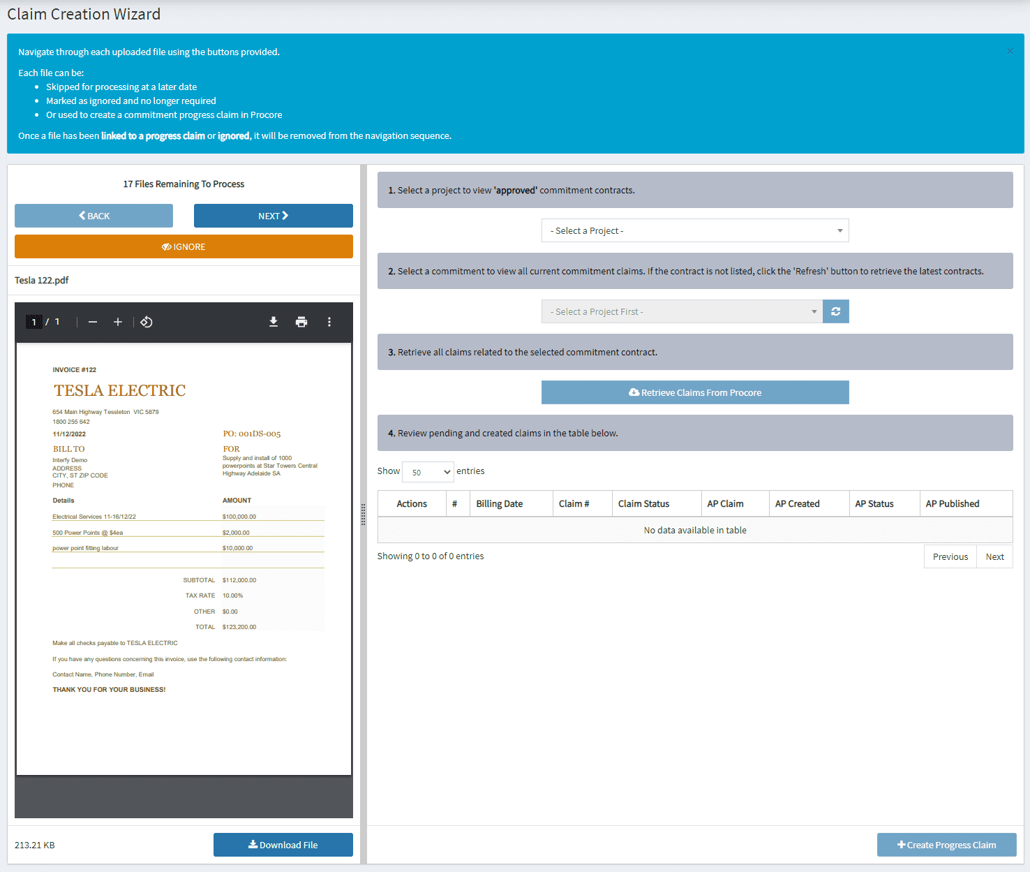 AP Processing | OneCore – Interfy Help