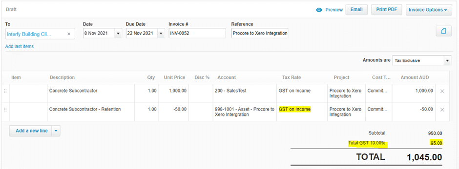 Retention Setup for OneCore Xero – Interfy Help