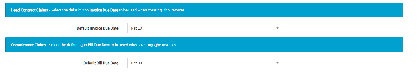 Using QBO Payment Terms for Procore Claims – Interfy Help