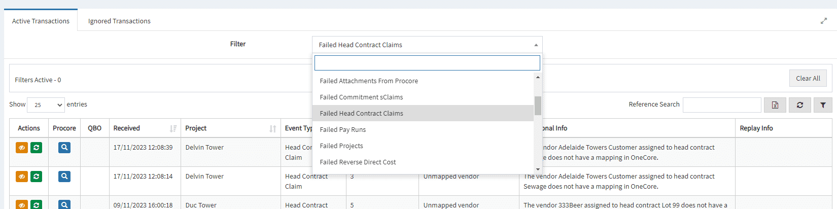 How Can I View Failed Transactions? – Interfy Help