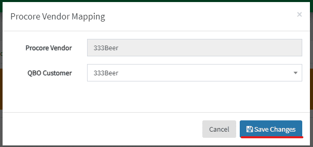 How to map Procore Vendors to QBO Customers; vice versa – Interfy Help