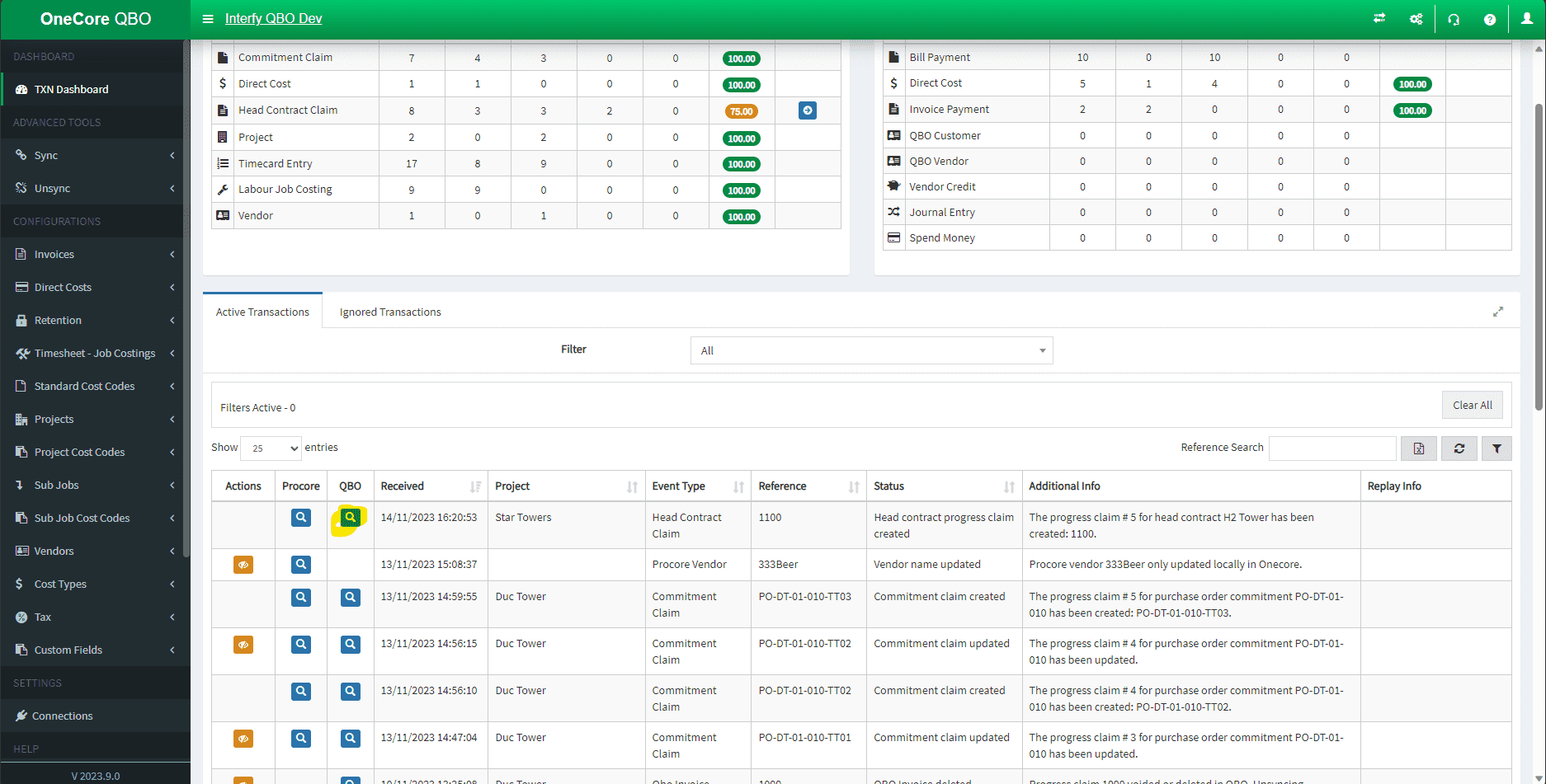 Creating and paying a head contract progress claim in QuickBooks – Interfy Help