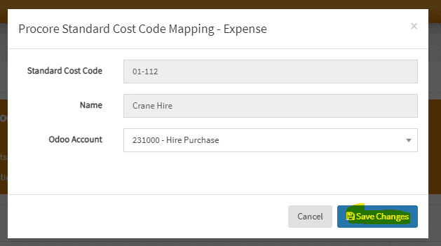 How to Configure Many-to-One Cost Code Mapping in OneCore for Odoo – Interfy Help