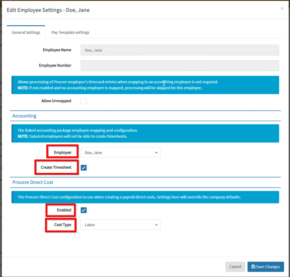 How to map to an Employee in Payroll Plus for OneCore XERO – Interfy Help
