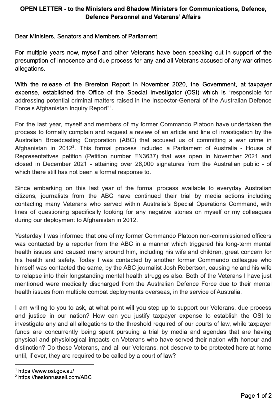 Heston Sued the ABC - and won - Heston Russell