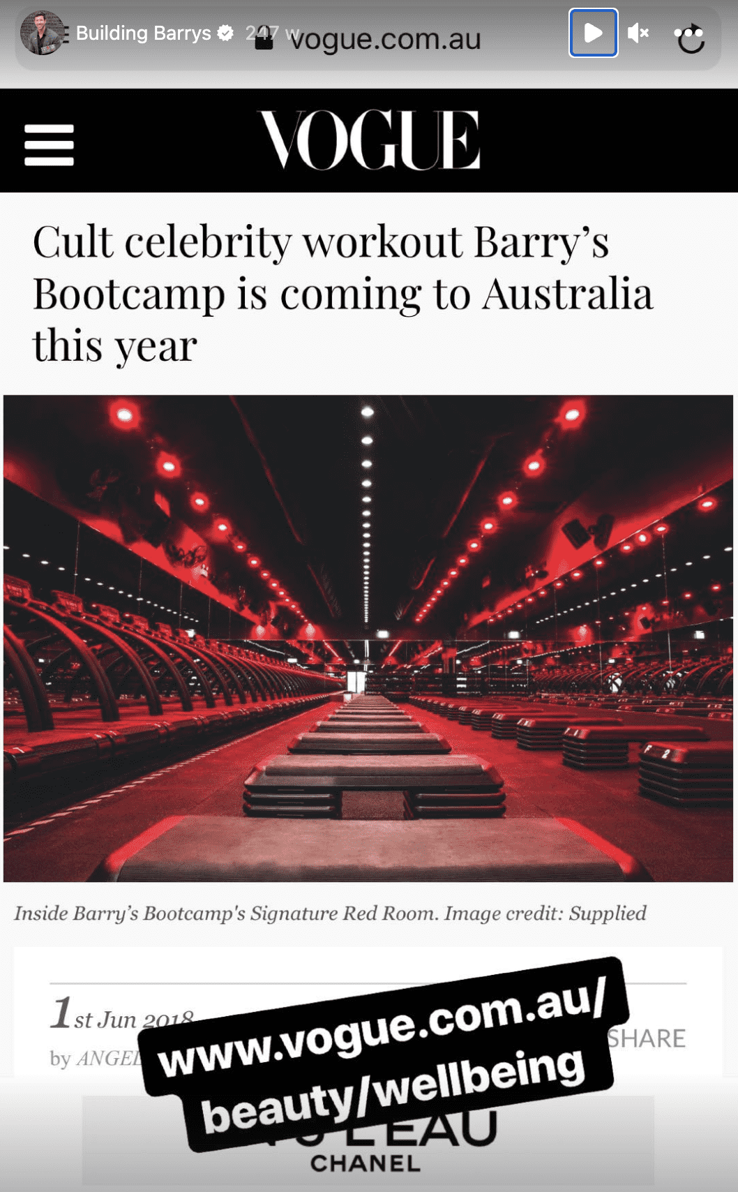 Building Barry's Australia & Singapore - Heston Russell