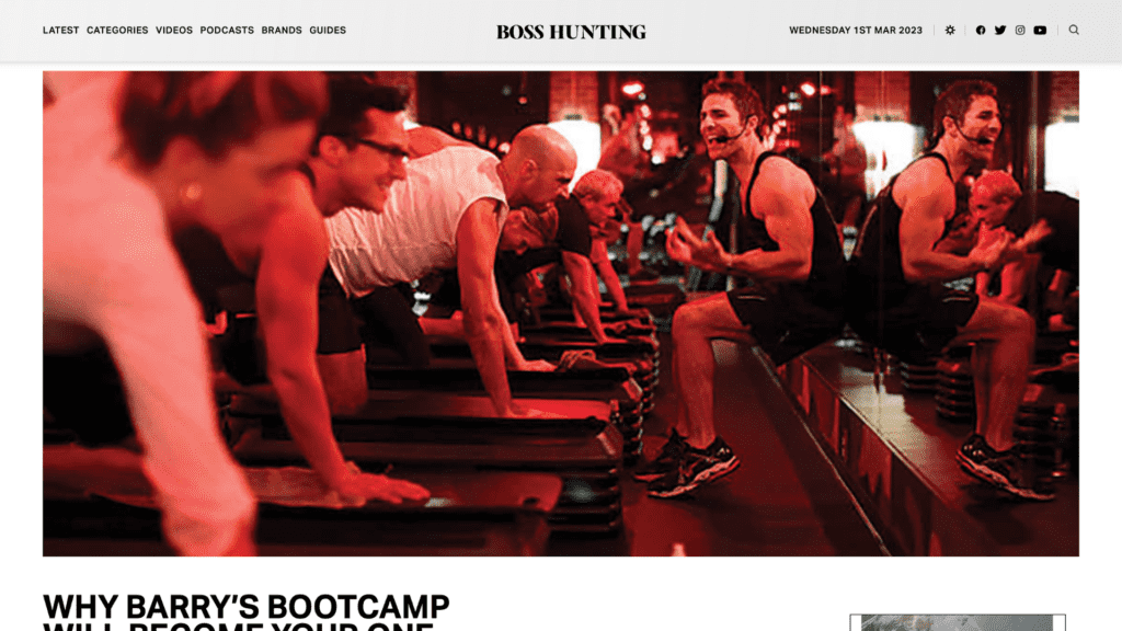 Building Barry's Australia & Singapore - Heston Russell