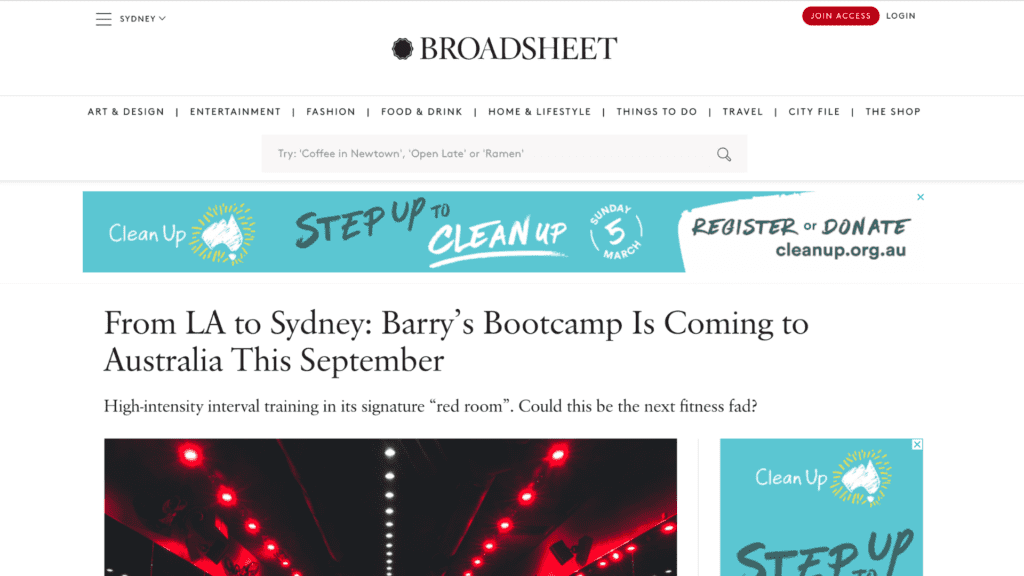 Building Barry's Australia & Singapore - Heston Russell