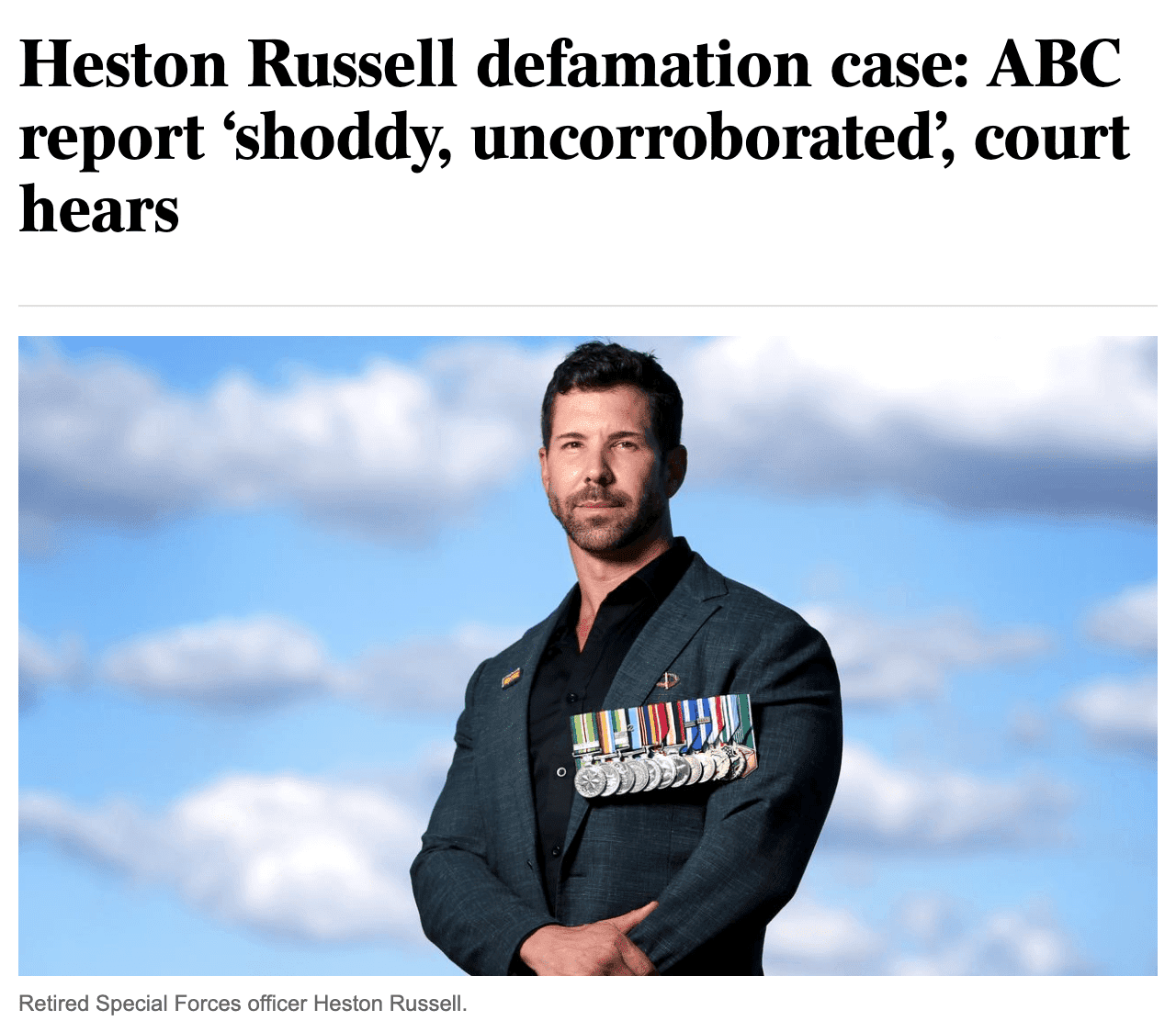 Heston Sued the ABC - and won - Heston Russell
