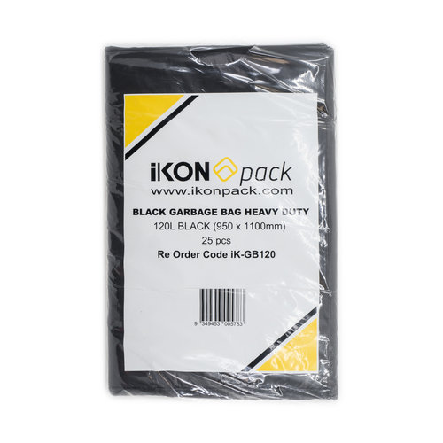 120L Garbage Bags 950 x1100mm - iKONpack | Australia & New Zealand