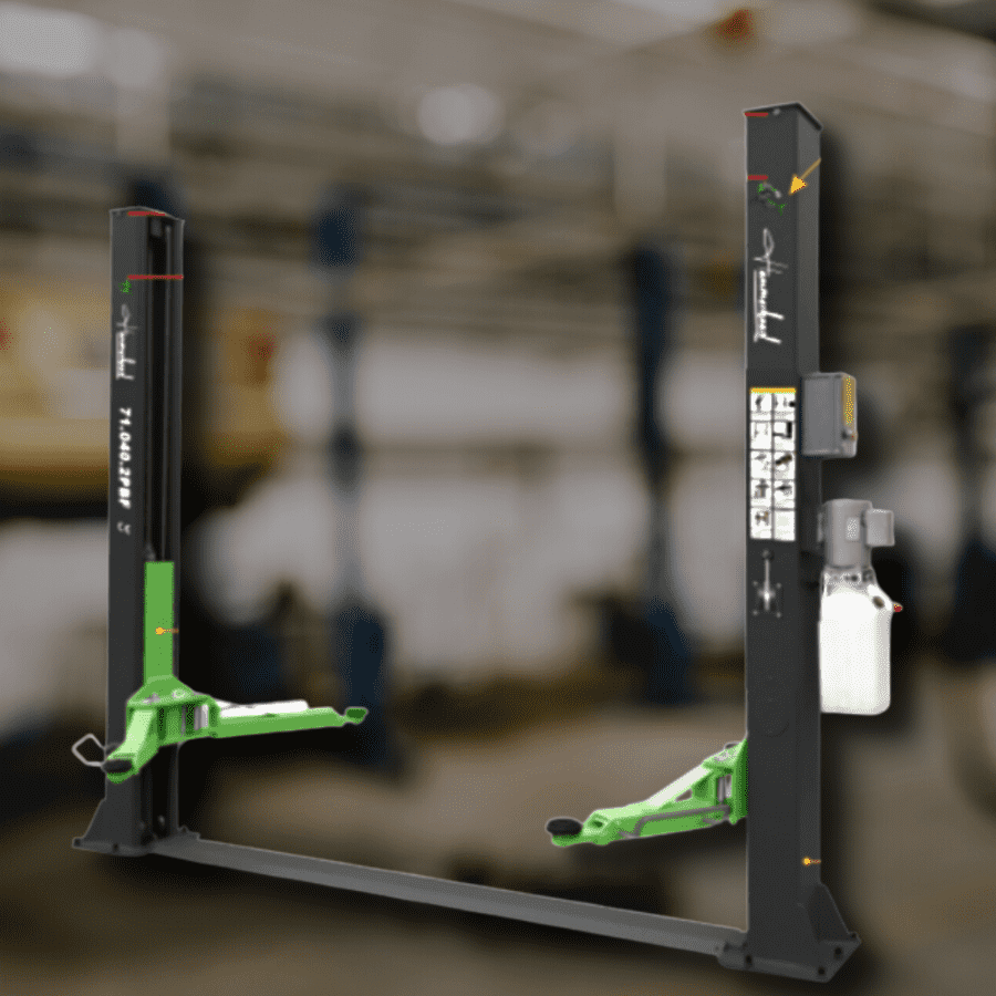 HAMMERHEAD 4.0T BASE FRAME TWO POST LIFT HOIST + PREMIUM 17 DRAWER 72 ...