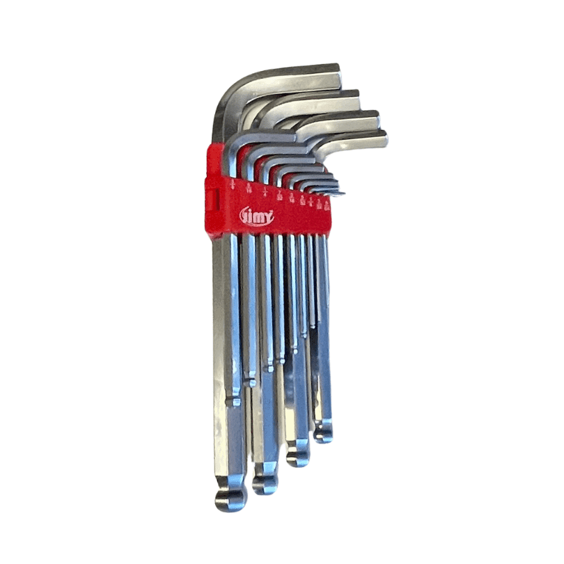 26 PIECE JUMBO LONG HANDLE ALLEN KEY SET (METRIC SAE) - Jimy Tools