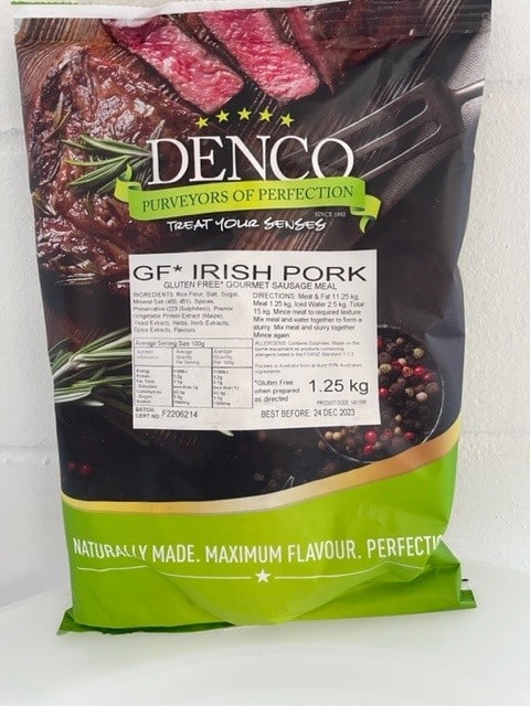 IRISH PORK GSM 1.25KG - MPS Meat Processing Supplies Western Australia