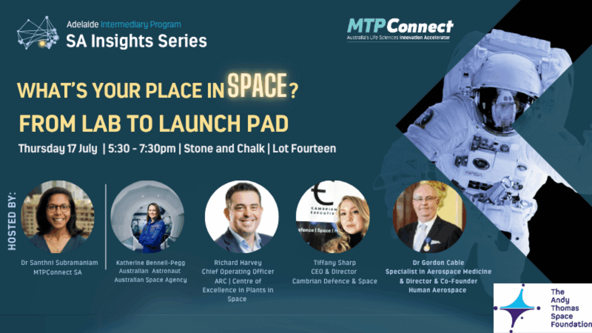 What’s your place in space? From lab to launch pad - MTPConnect » MTPConnect